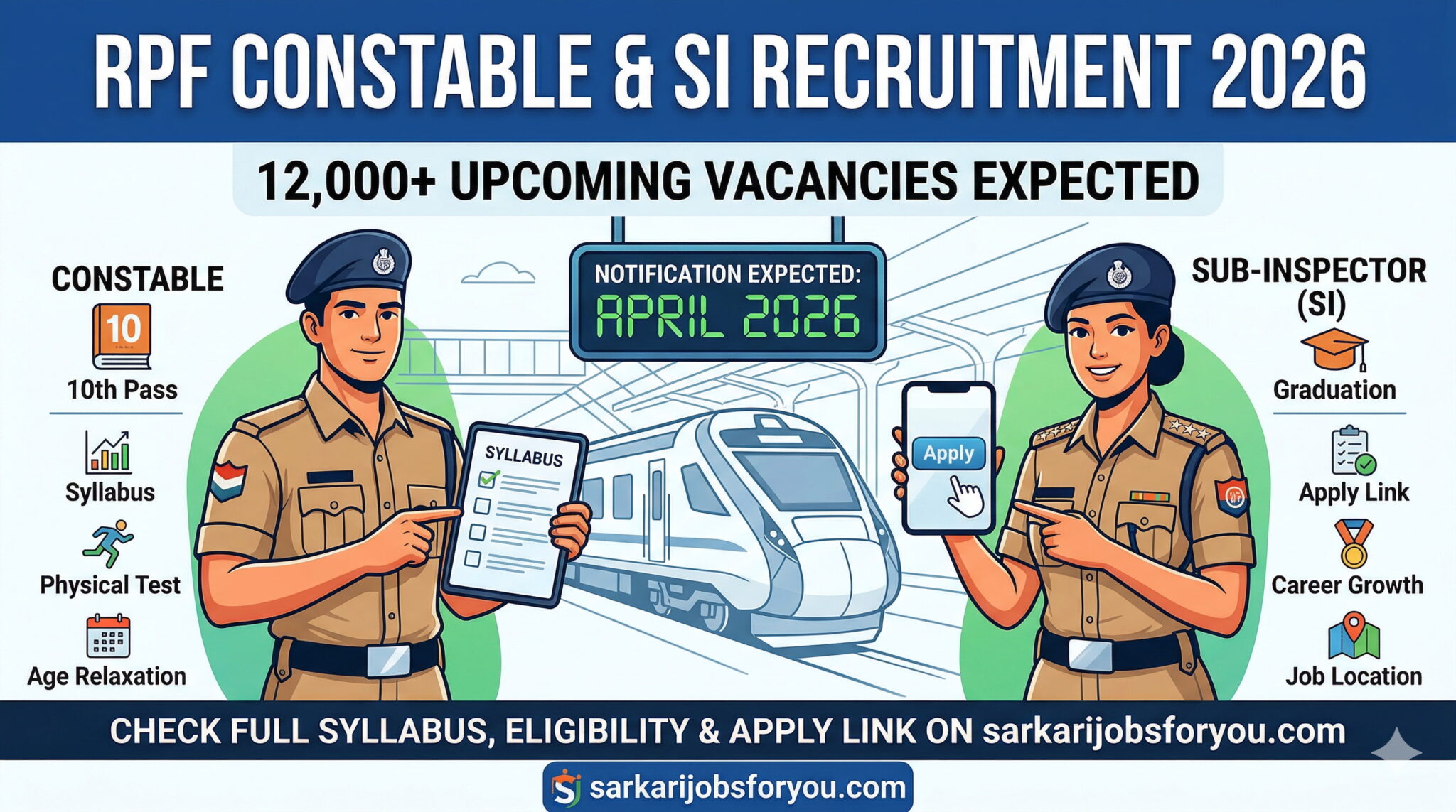 RPF Constable & SI Recruitment 2026: Notification Out in April? Check ...